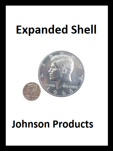 Expanded Shell, 1964 Kennedy Half Dollar, Heads by Johnson Products ...