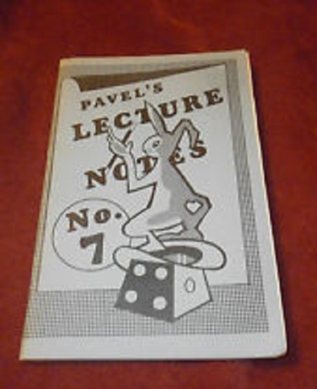 Pavel’s Lecture Notes No. 7 – Dean Dill Estate – DDE Box 6 – Hocus Pocus