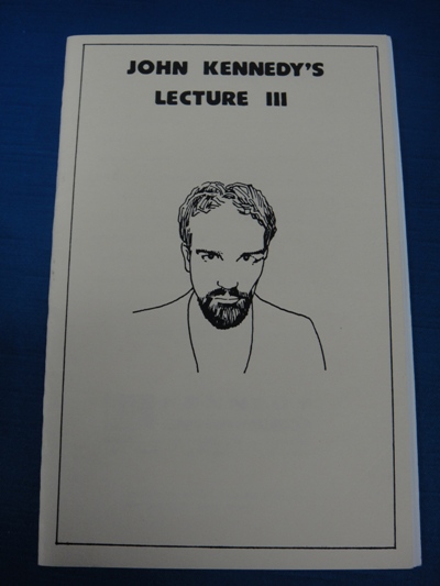 John Kennedy’s Lecture 3 by John Kennedy- Dean Dill Estate – DDE Box 3 ...