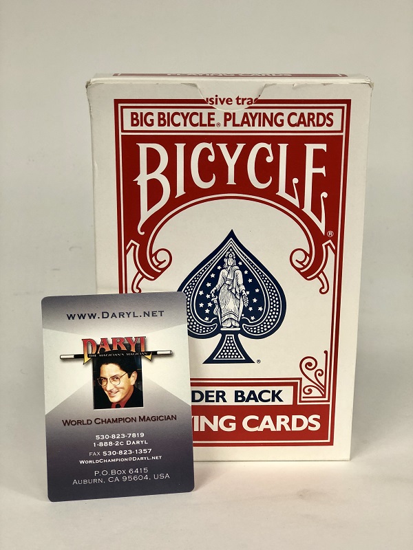 Original Jumbo Bicycle Deck (Red) – Daryl Estate – DE84 – Hocus Pocus
