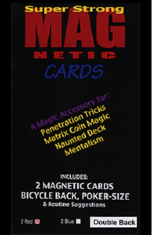 Magnetic Card (Double Back Red) by Chazpro Magic – Hocus Pocus